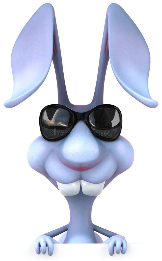 Fun rabbit stock illustration. Illustration of easter - 28707178