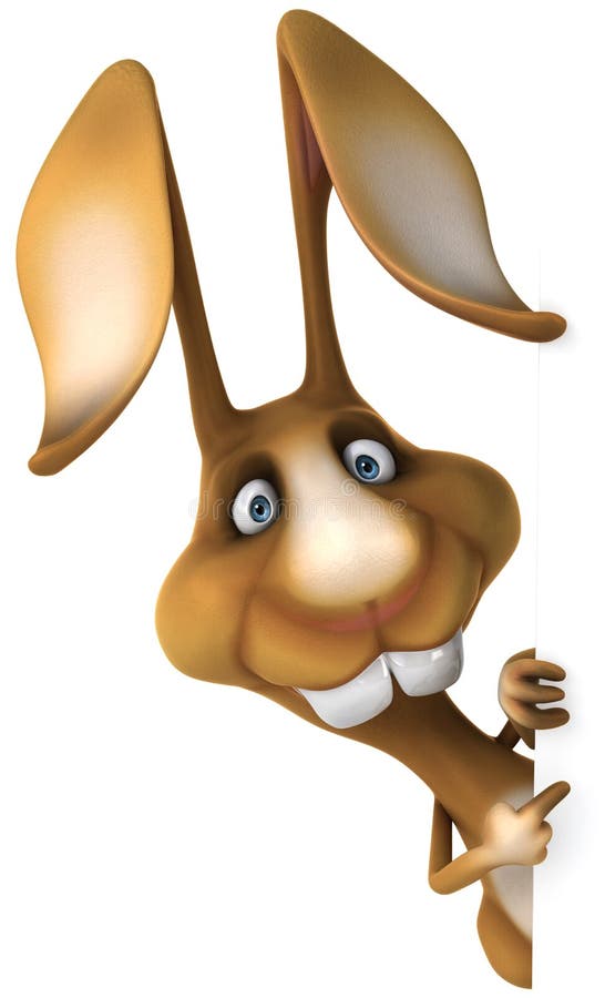 Fun rabbit stock illustration. Illustration of easter - 28759892