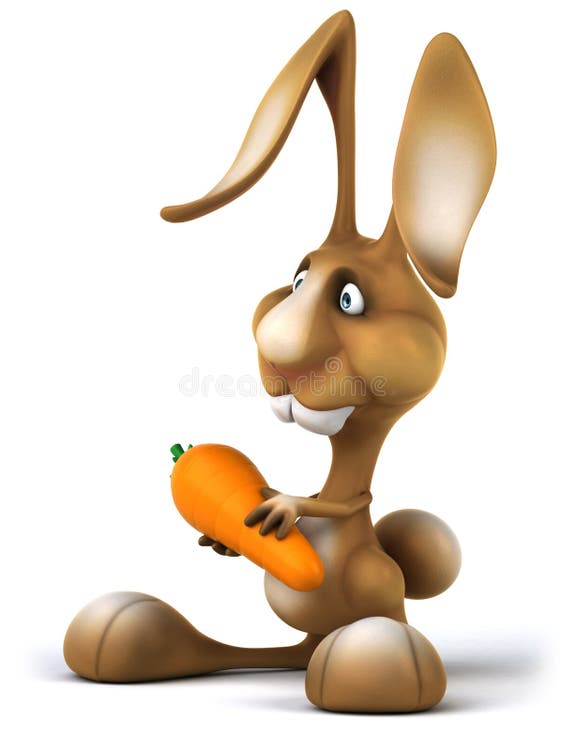Fun rabbit stock illustration. Illustration of easter - 43164387