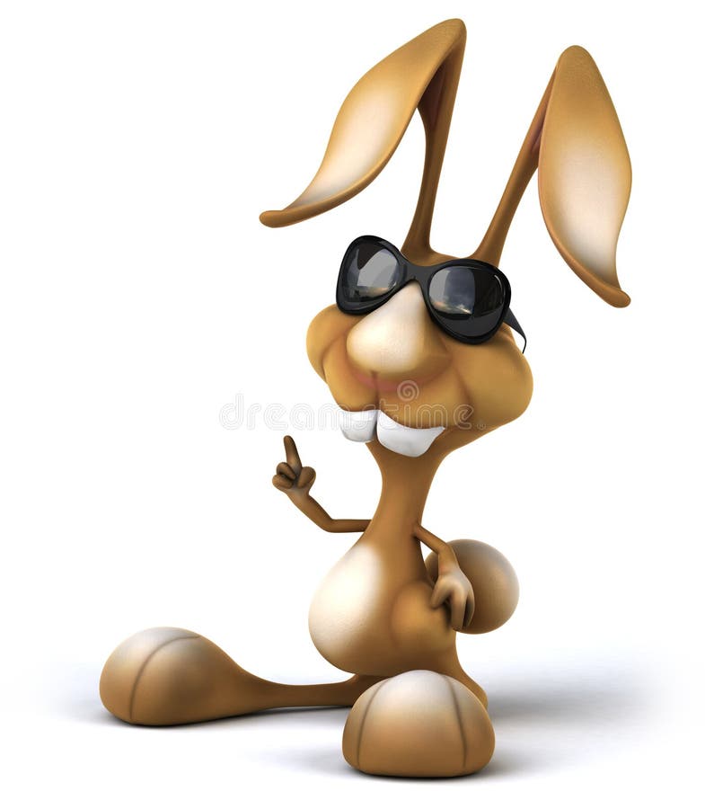Fun rabbit stock illustration. Illustration of animal - 29477697