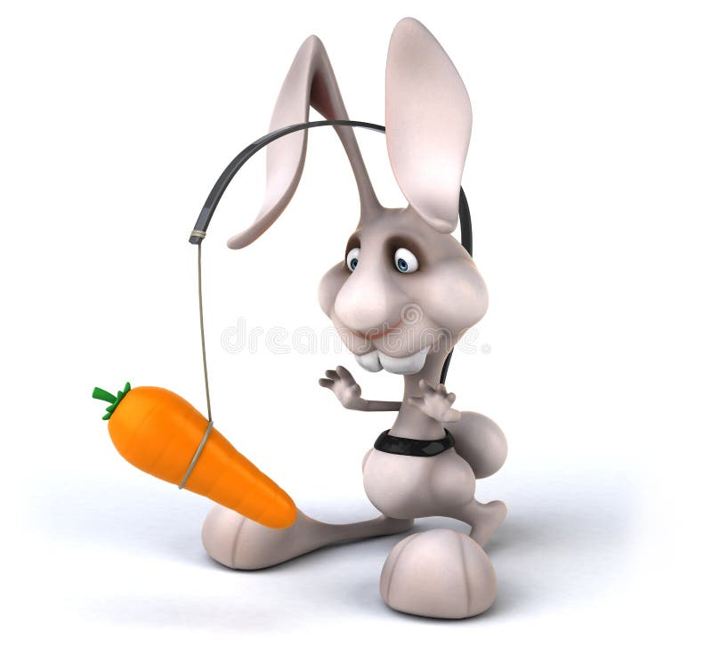 Fun rabbit stock illustration. Illustration of animal - 47525133