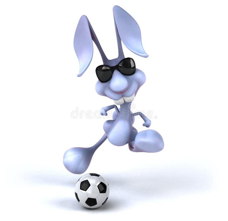 Fun rabbit stock illustration. Illustration of portrait - 47525678