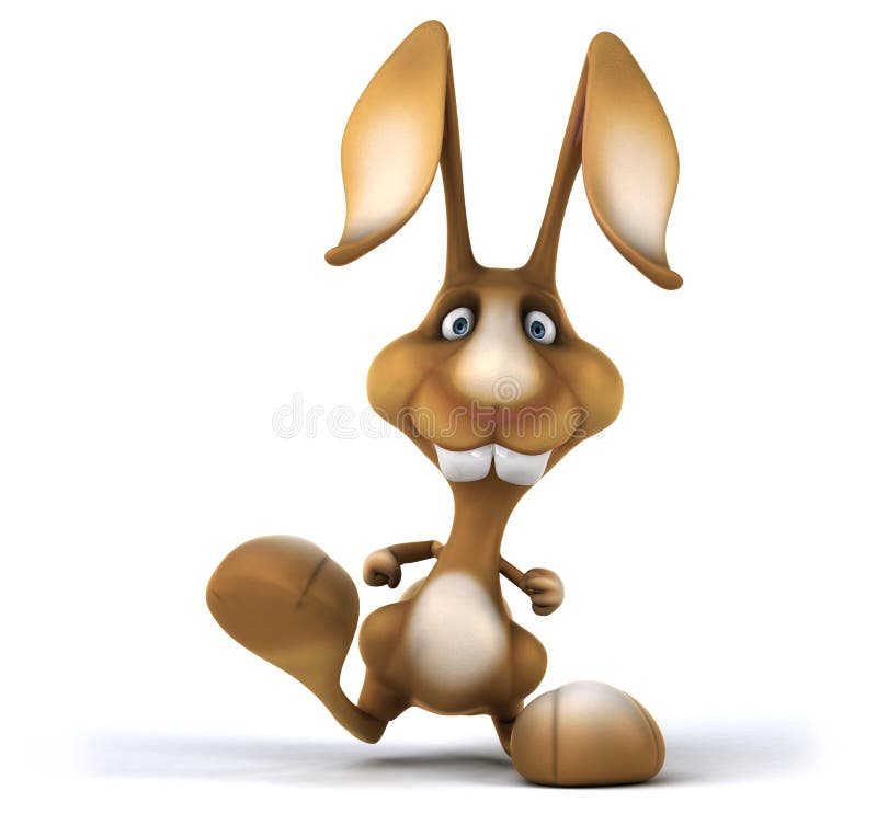 Fun rabbit stock illustration. Illustration of cute, bunny - 47987352
