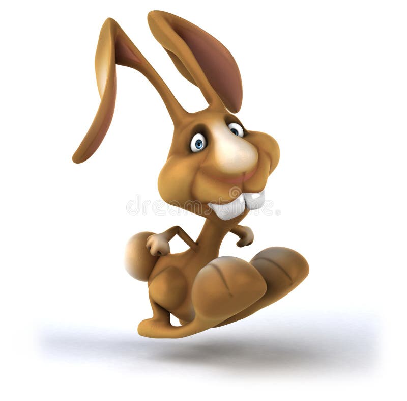 Fun rabbit stock illustration. Illustration of domestic - 47987382