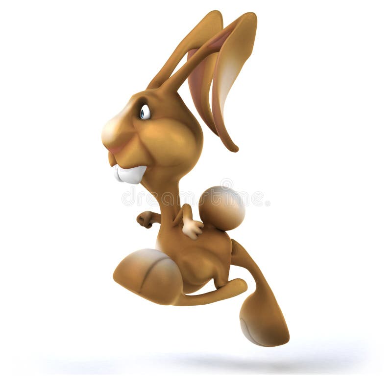 Fun rabbit stock illustration. Illustration of cute, bunny - 47987540