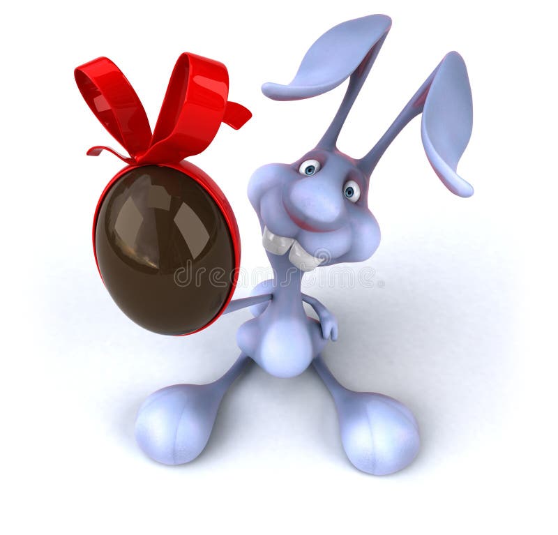 Fun rabbit stock illustration. Illustration of portrait - 49537177