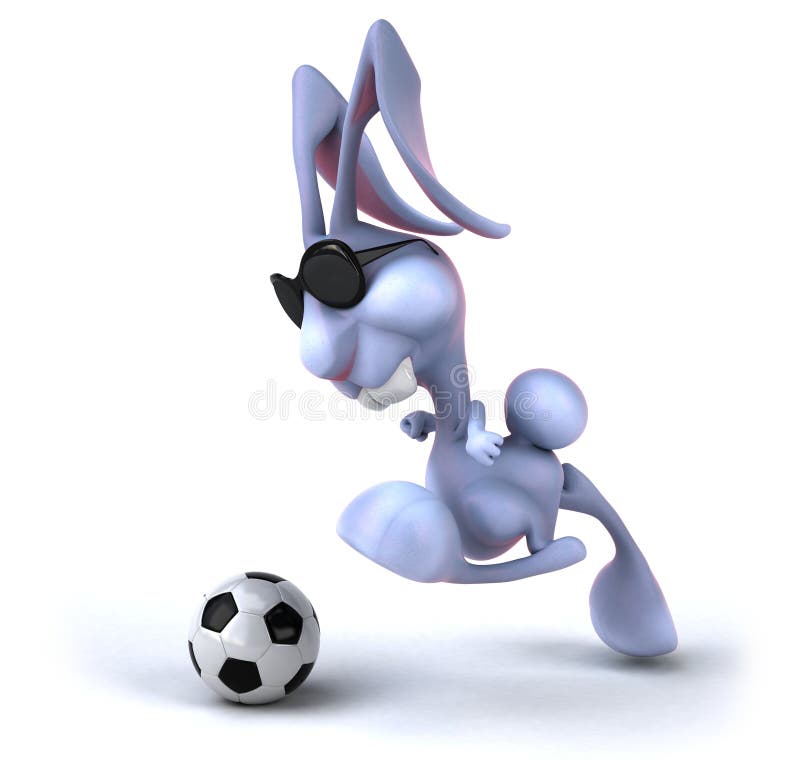 Fun rabbit stock illustration. Illustration of bunny - 49537291