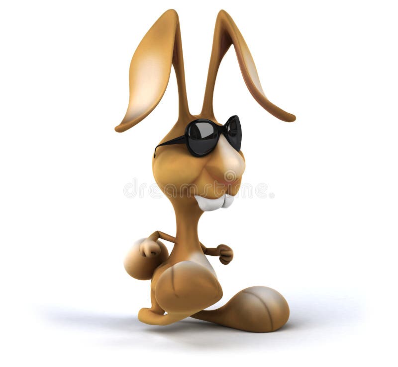 Fun rabbit stock illustration. Illustration of bunny - 49537346