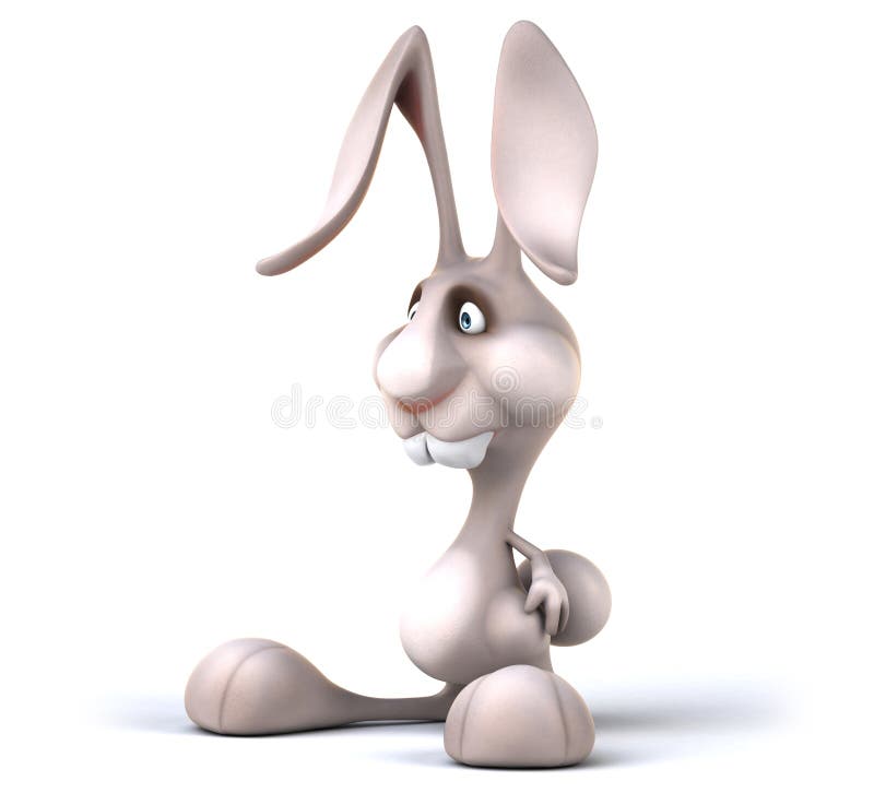 Fun rabbit stock illustration. Illustration of portrait - 50015203