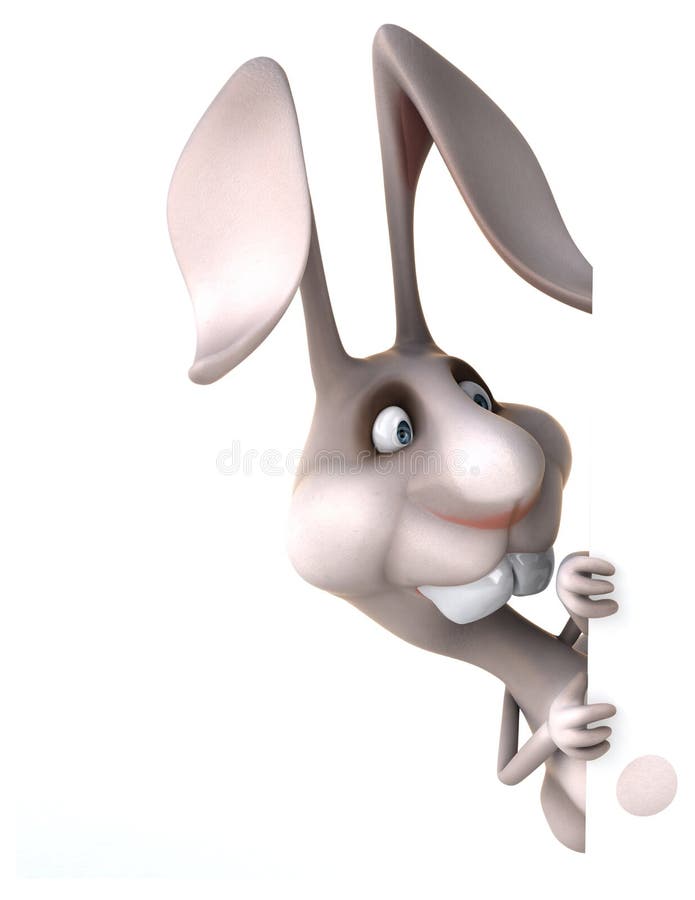 Fun rabbit stock illustration. Illustration of portrait - 55856247