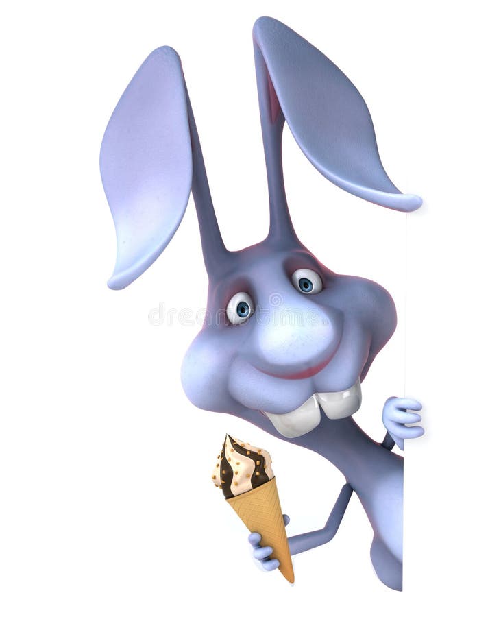 Fun rabbit stock illustration. Illustration of cute, animal - 57207054