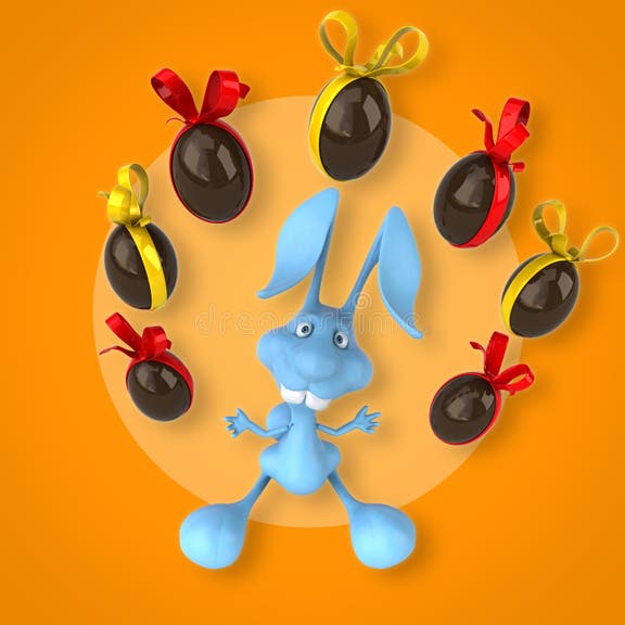 Fun rabbit stock illustration. Illustration of sunday - 67462001