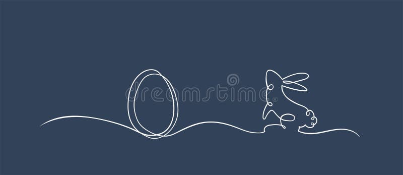 Rabbit One Line Drawing Stock Illustrations – 1,220 Rabbit One Line ...