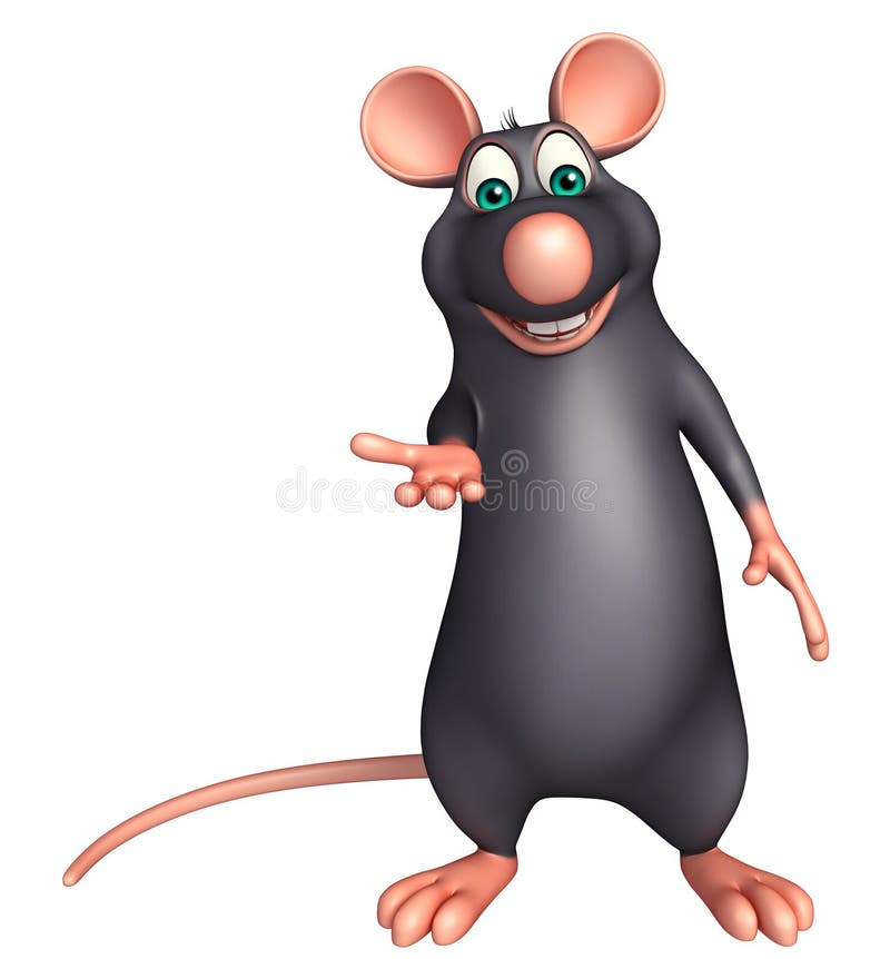 Fun Rat cartoon character stock illustration. Illustration of comic ...