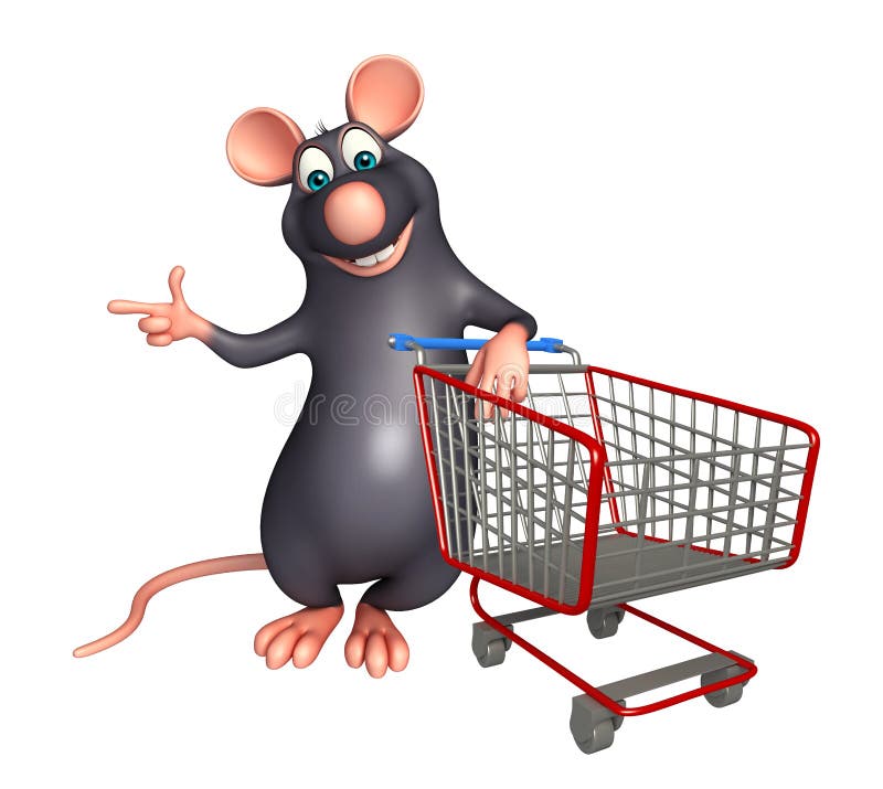 Fun Rat Cartoon Character Trolly Stock Illustrations – 4 Fun Rat ...