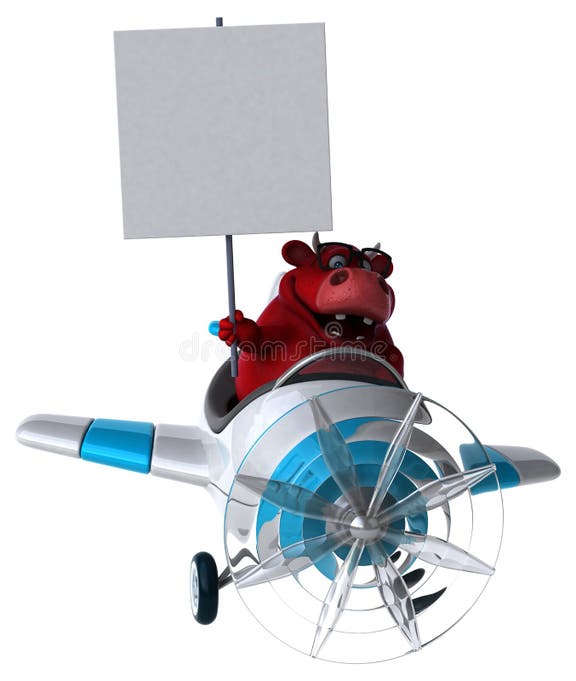 Fun Red Bull - 3D Illustration Stock Illustration - Illustration of ...