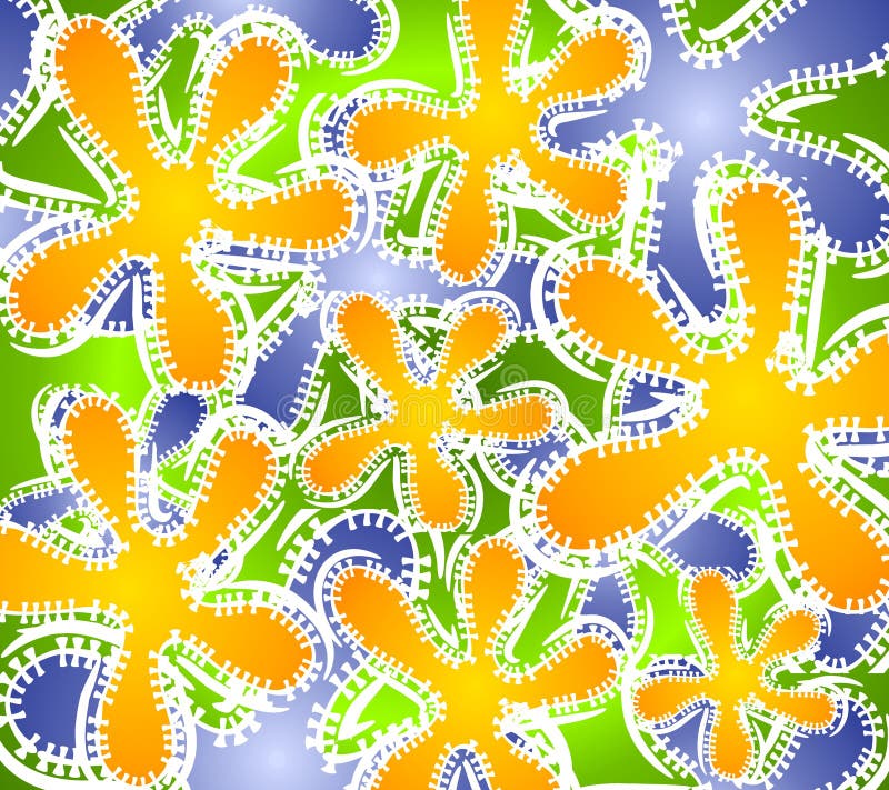 Fun Retro Patterns Gold Stars Picture. Image: 2638133