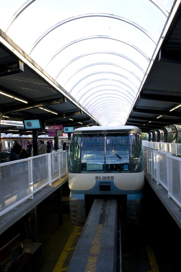 Seattle Monorail and EMP Museum Editorial Stock Photo - Image of ...