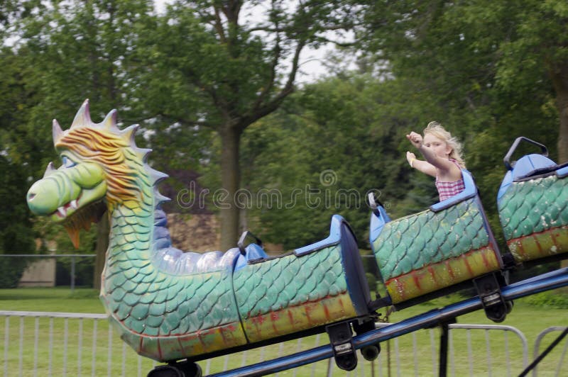 Fun ride stock image. Image of childhood, girl, carnival - 60104661