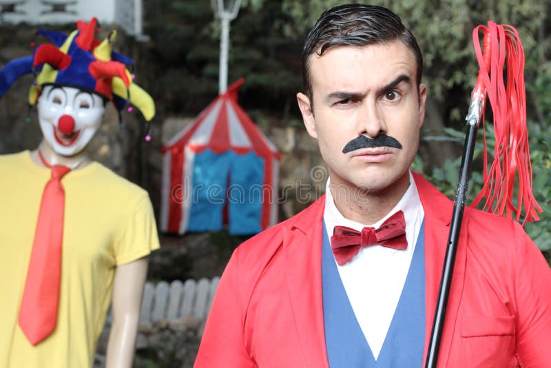 Fun Ringmaster in the Circus Stock Image - Image of entertainer ...