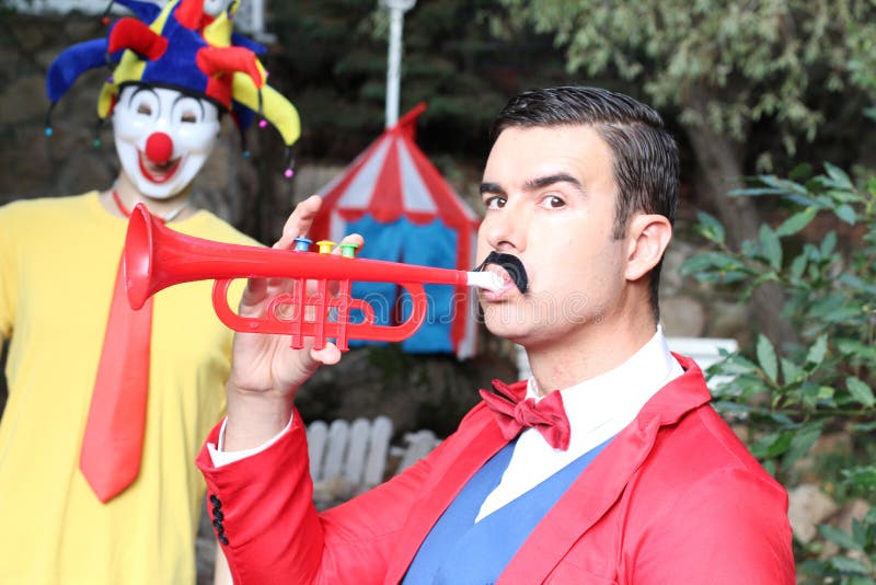 Fun Ringmaster in the Circus Stock Image - Image of humor, culture ...