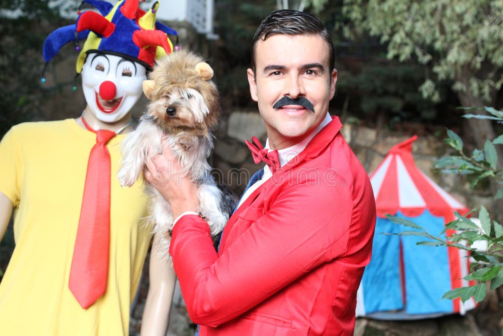 Fun Ringmaster in the Circus Stock Photo - Image of host, entertainment ...