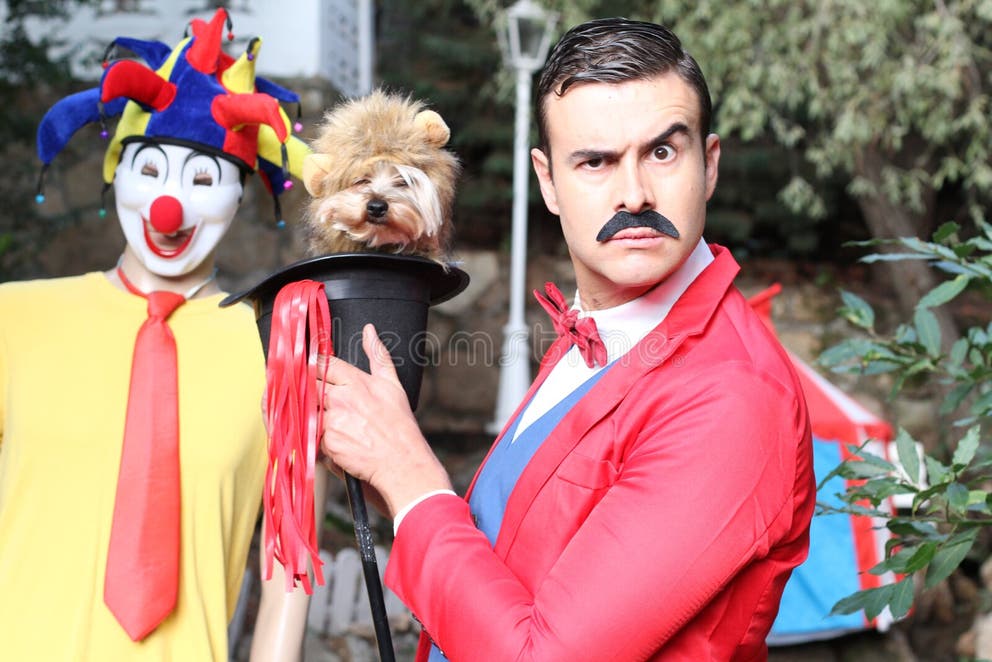 Fun Ringmaster in the Circus Stock Image - Image of entertainment ...