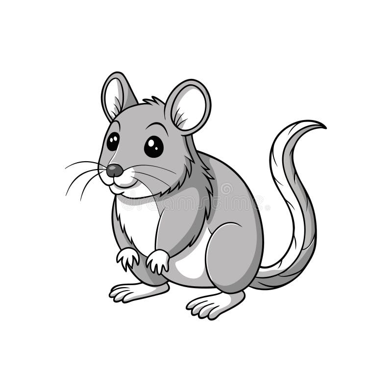 Fun Rodent Coloring Activity for Kids Stock Illustration - Illustration ...