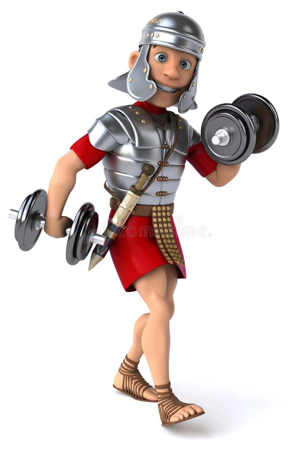 Fun roman soldier stock illustration. Illustration of strategy - 53253837