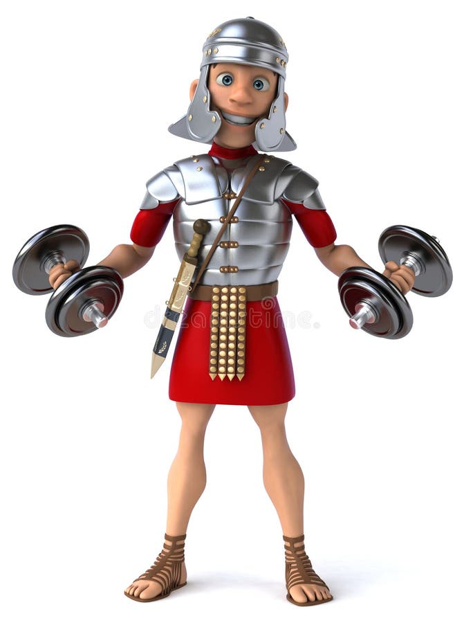 Fun roman soldier stock illustration. Illustration of symbol - 53994438