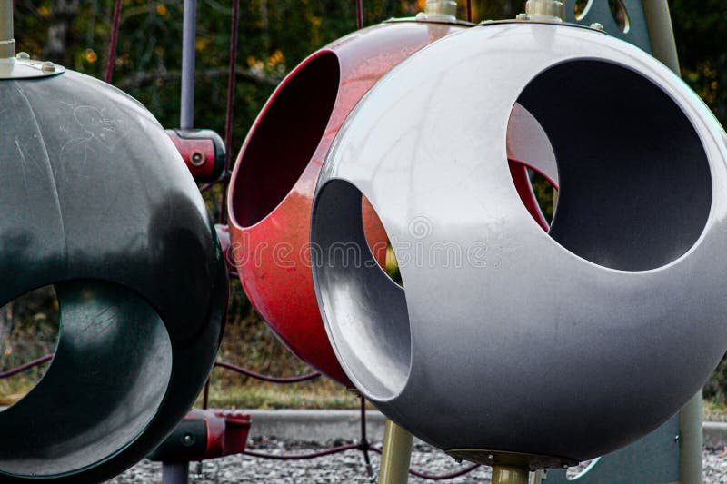 Fun Round Circular Orb Shapes at a Playground Stock Illustration ...