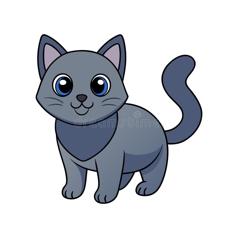 Fun Russian Blue Coloring Activity for Kids Stock Image - Illustration ...