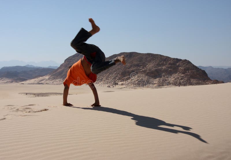 Fun in the sand stock photo. Image of young, egypt, desert - 18176698