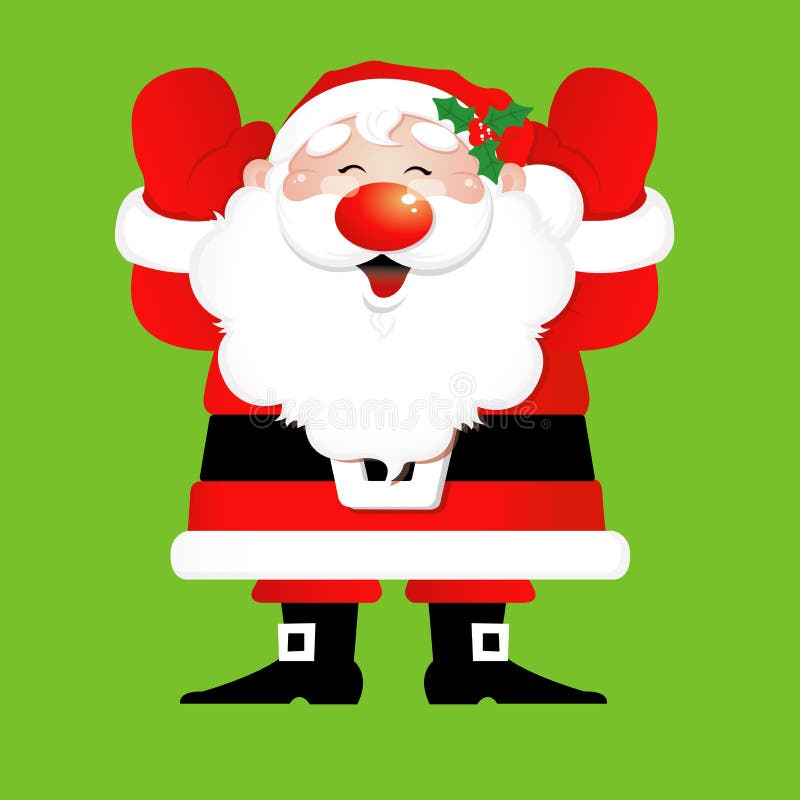 Fun santa christmas stock illustration. Illustration of crazy - 80403965