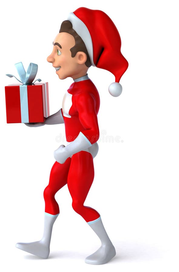 Fun santa claus stock illustration. Illustration of cartoon - 47896195