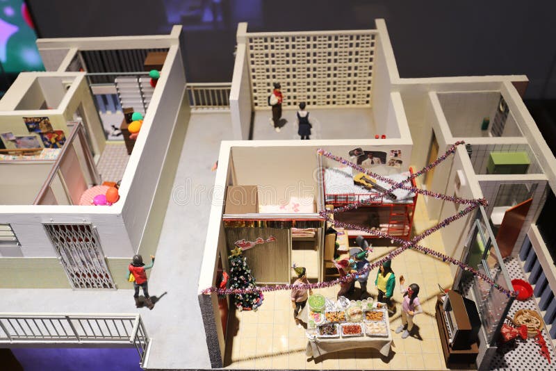 A Fun of Scale Figure at Old Hong Kong Editorial Image - Image of ...