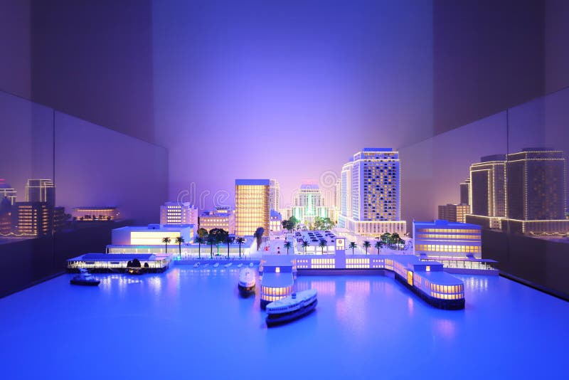 A Fun of Scale Figure at Old Hong Kong Editorial Image - Image of ...