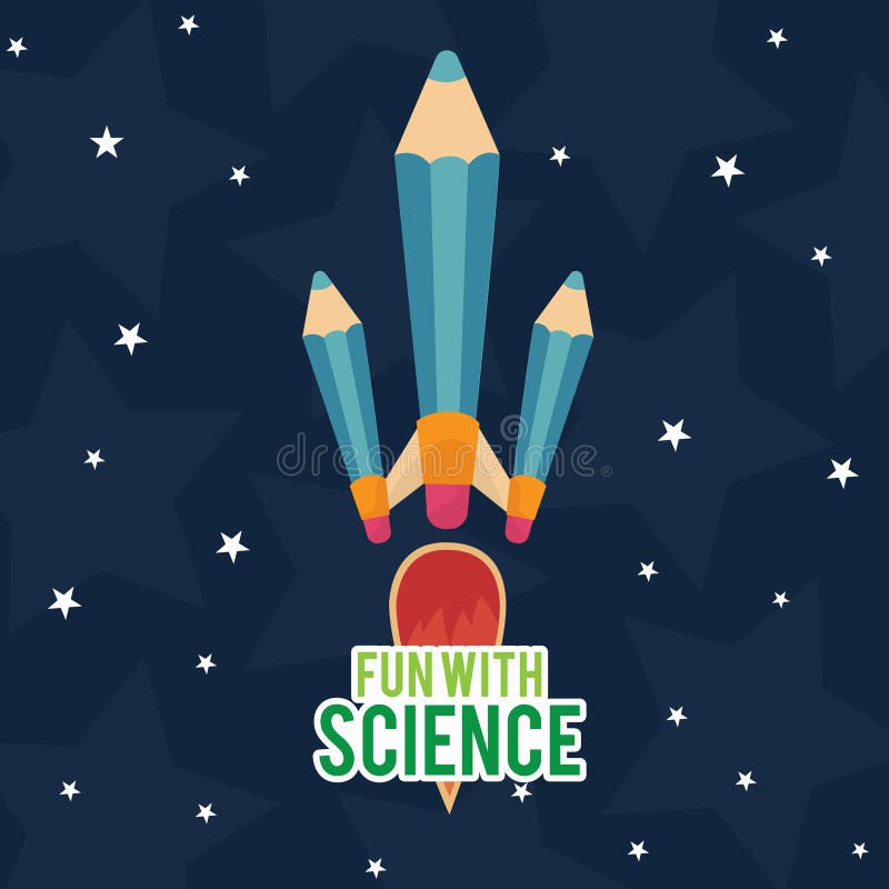 Fun with Science. Vector Illustration Decorative Design Stock Vector ...