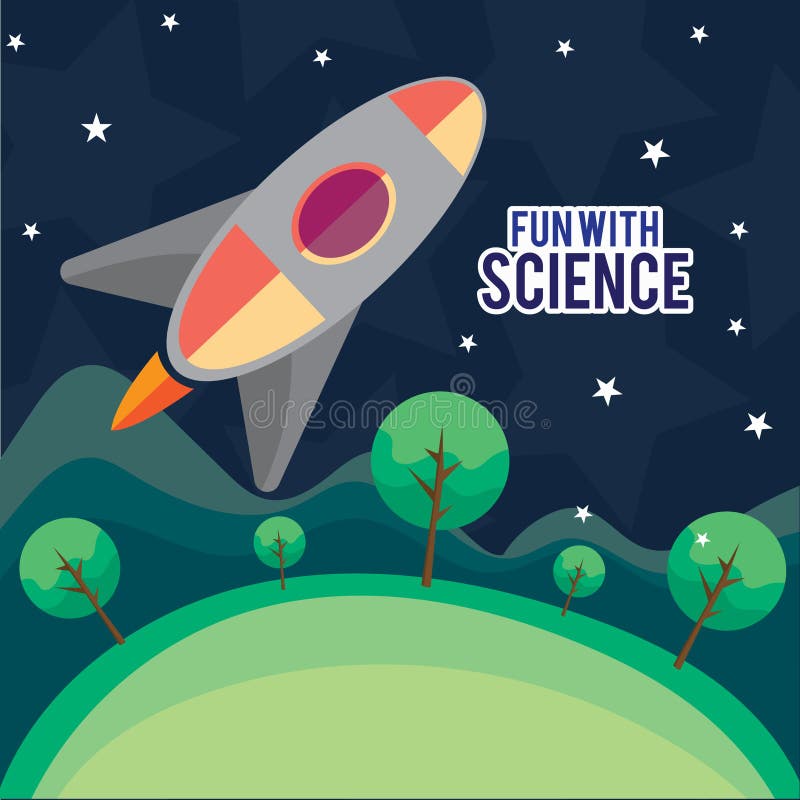 Fun with Science. Vector Illustration Decorative Design Stock Vector ...