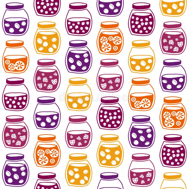 Jam Jars Pattern Stock Illustrations – 407 Jam Jars Pattern Stock ...