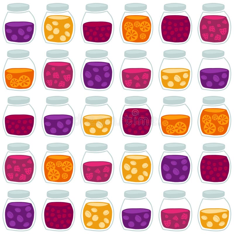 Jam Jars Pattern Stock Illustrations – 407 Jam Jars Pattern Stock ...