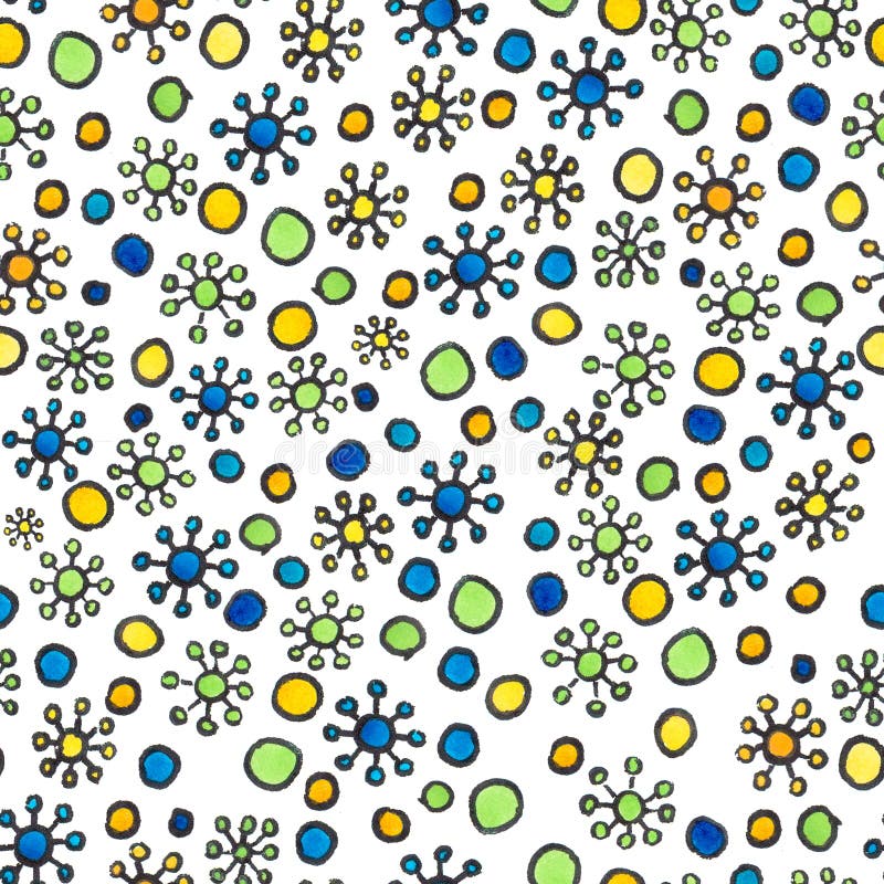 Fun seamless pattern stock illustration. Illustration of blue - 46842572
