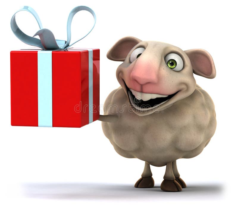 Fun sheep stock illustration. Illustration of funny, nature - 47298836