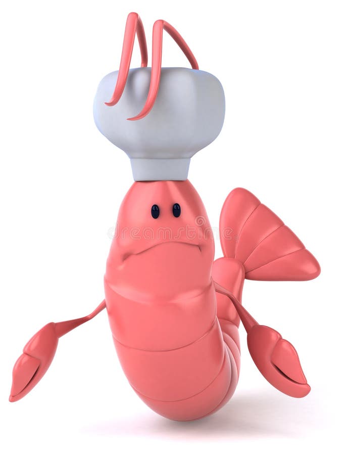 Fun shrimp stock illustration. Illustration of organic - 46421730