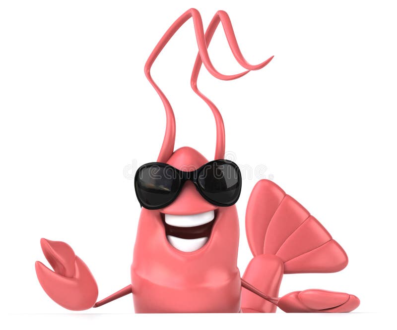 Fun shrimp stock illustration. Illustration of dinner - 48561476