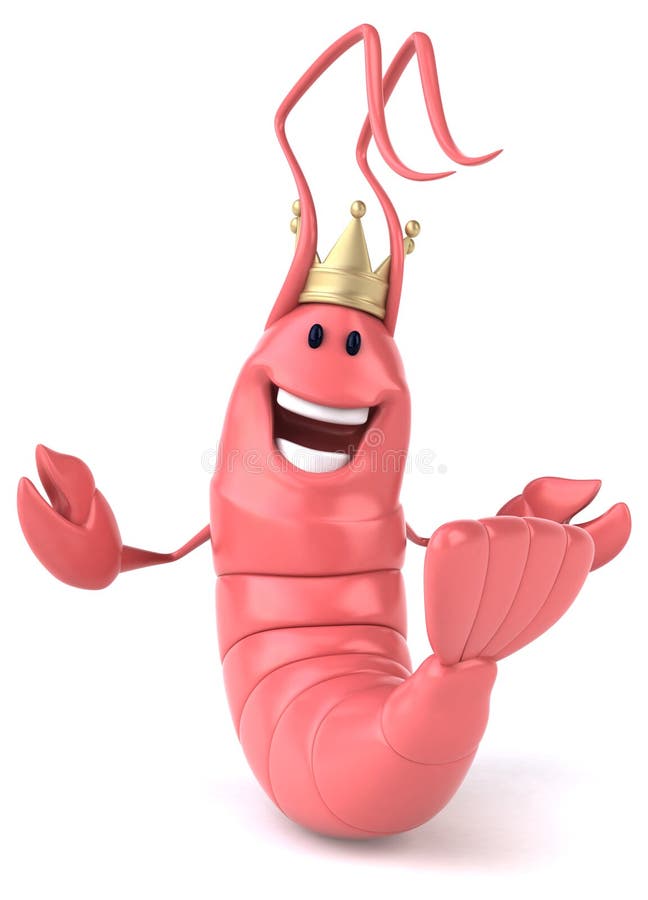 Fun shrimp stock illustration. Illustration of meal, cooked - 56718054