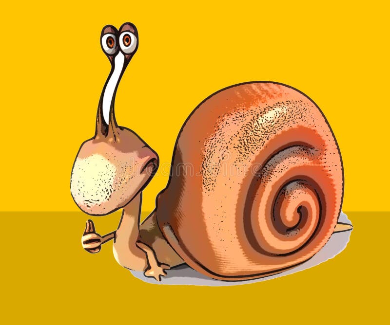 Fun snail stock illustration. Illustration of nature - 114617360