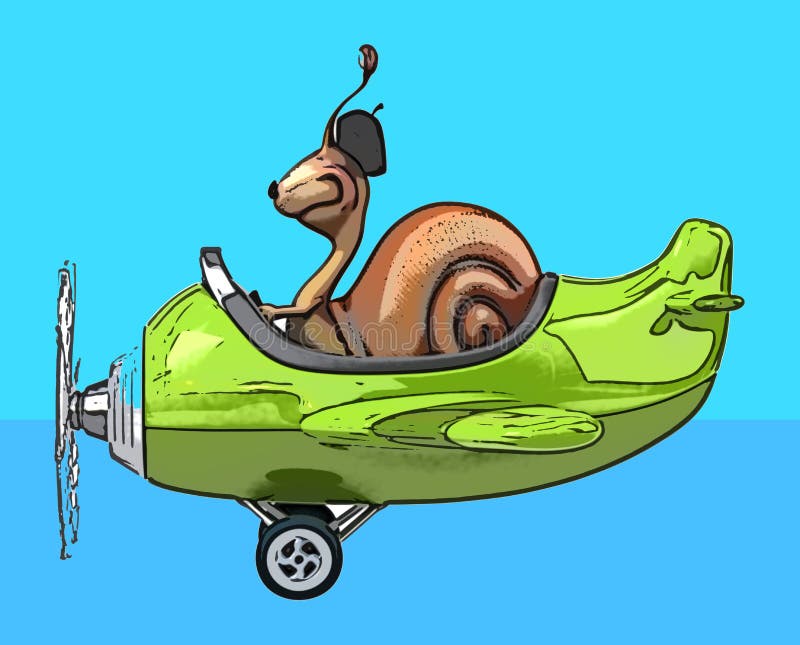 Fun snail stock illustration. Illustration of animal - 143899683