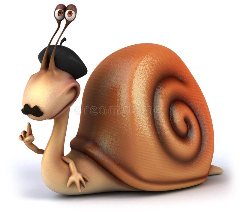 Fun snail stock illustration. Illustration of creature - 28362560