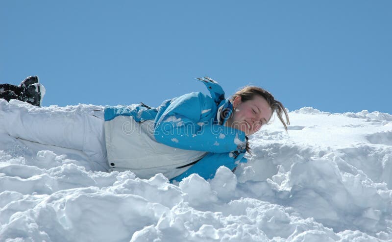 Fun in Snow stock image. Image of laughing, play, enjoy - 14819703